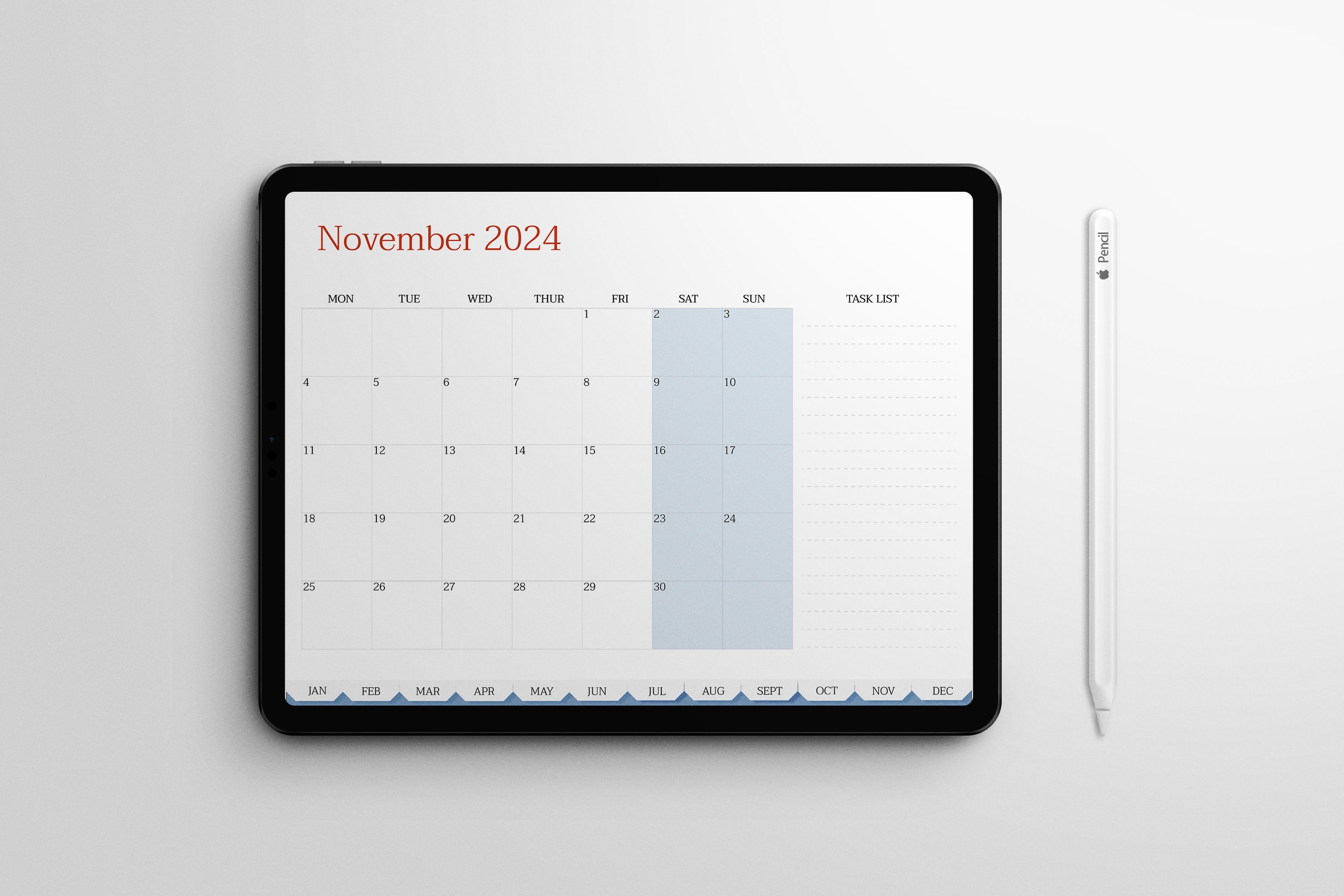 2024 Calendar Pdf Digital Planner 2024 Monthly Planner Minimalist ...