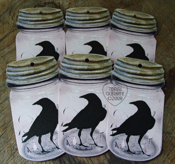 Items similar to Captured Crow hang Tags (Pink) on Etsy