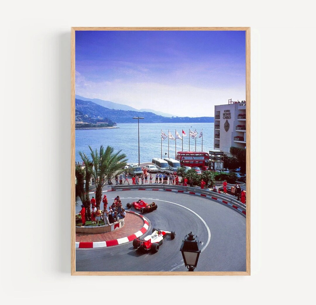 Monaco Grand Prix F1 Wall Art, Formula 1 Poster, Vintage F1 Poster ...