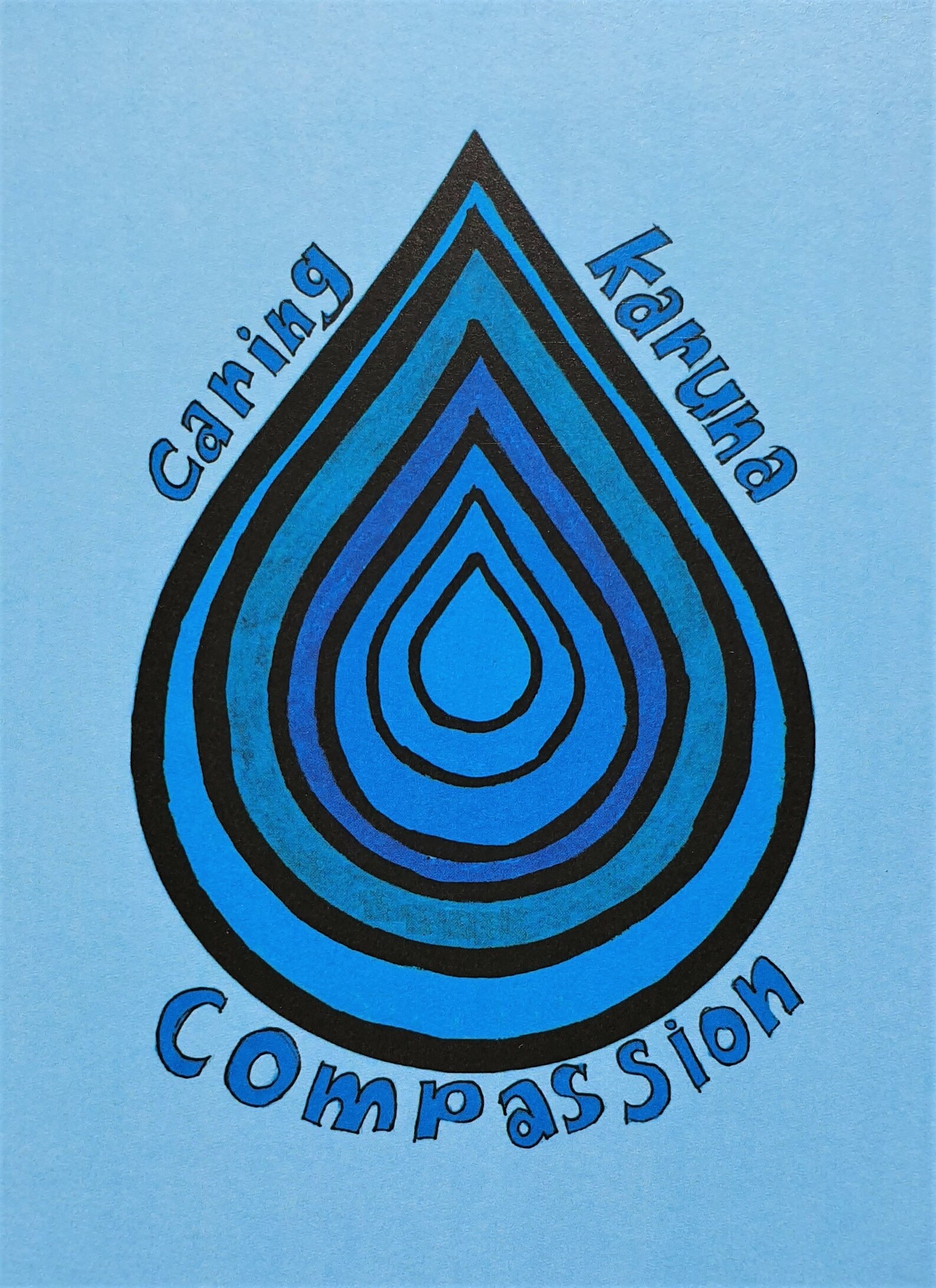 Karuna Compassion Greeting Cards (pack of 4) - Etsy