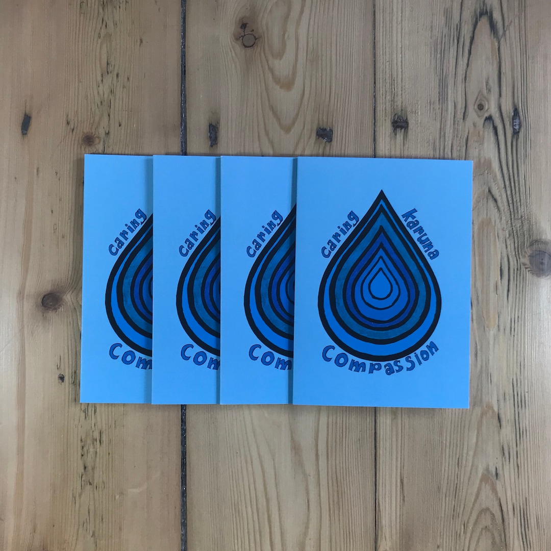 Karuna Compassion Greeting Cards (pack of 4) - Etsy UK
