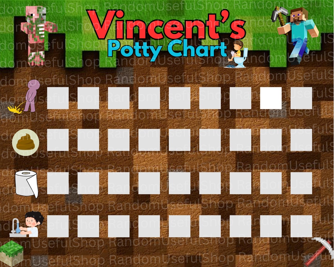 Customized Potty Training Charts Tracker - Etsy