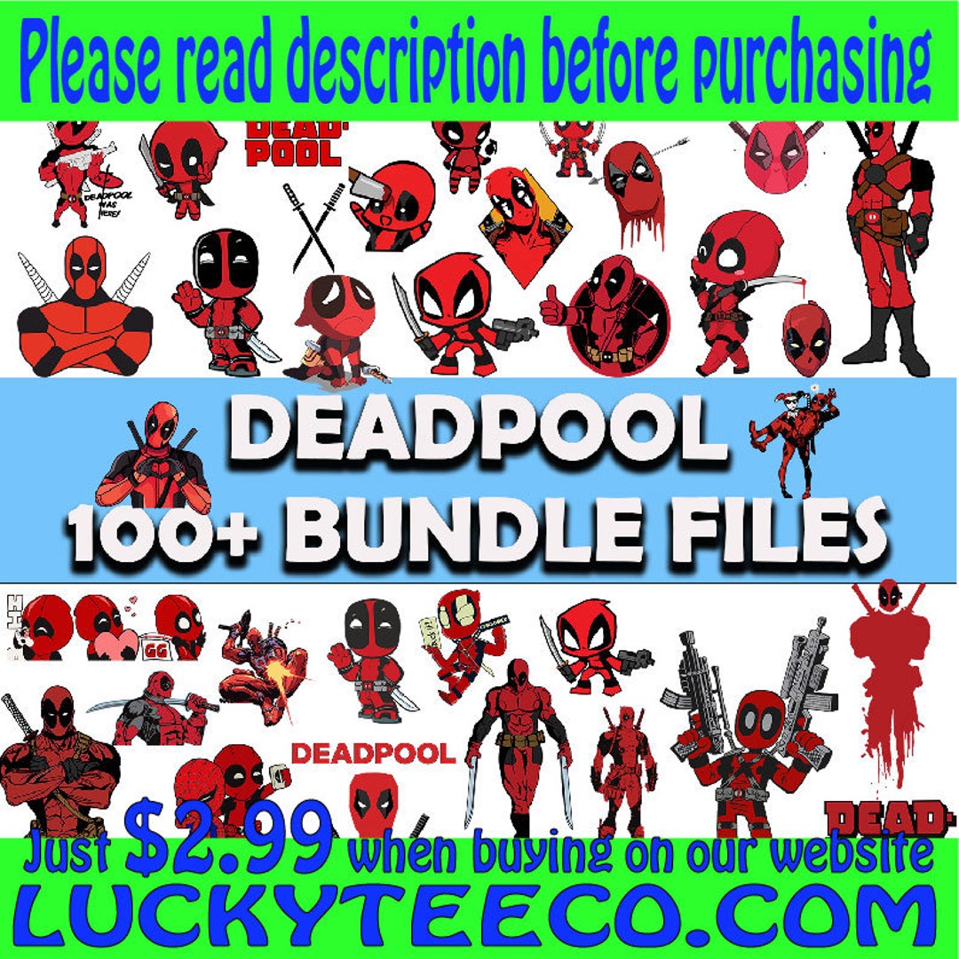 100 Dead Pool SVG-PNG-PDF Files Bundle, Deadpoool Svg Bundle, Deadpool ...
