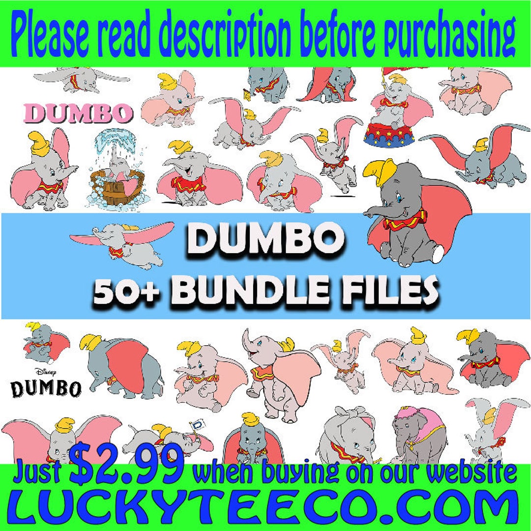 50 Disney Dumbo Svg Bundle, Disney Svg, Dumbo Svg, Dumbo Vector, Dumbo ...