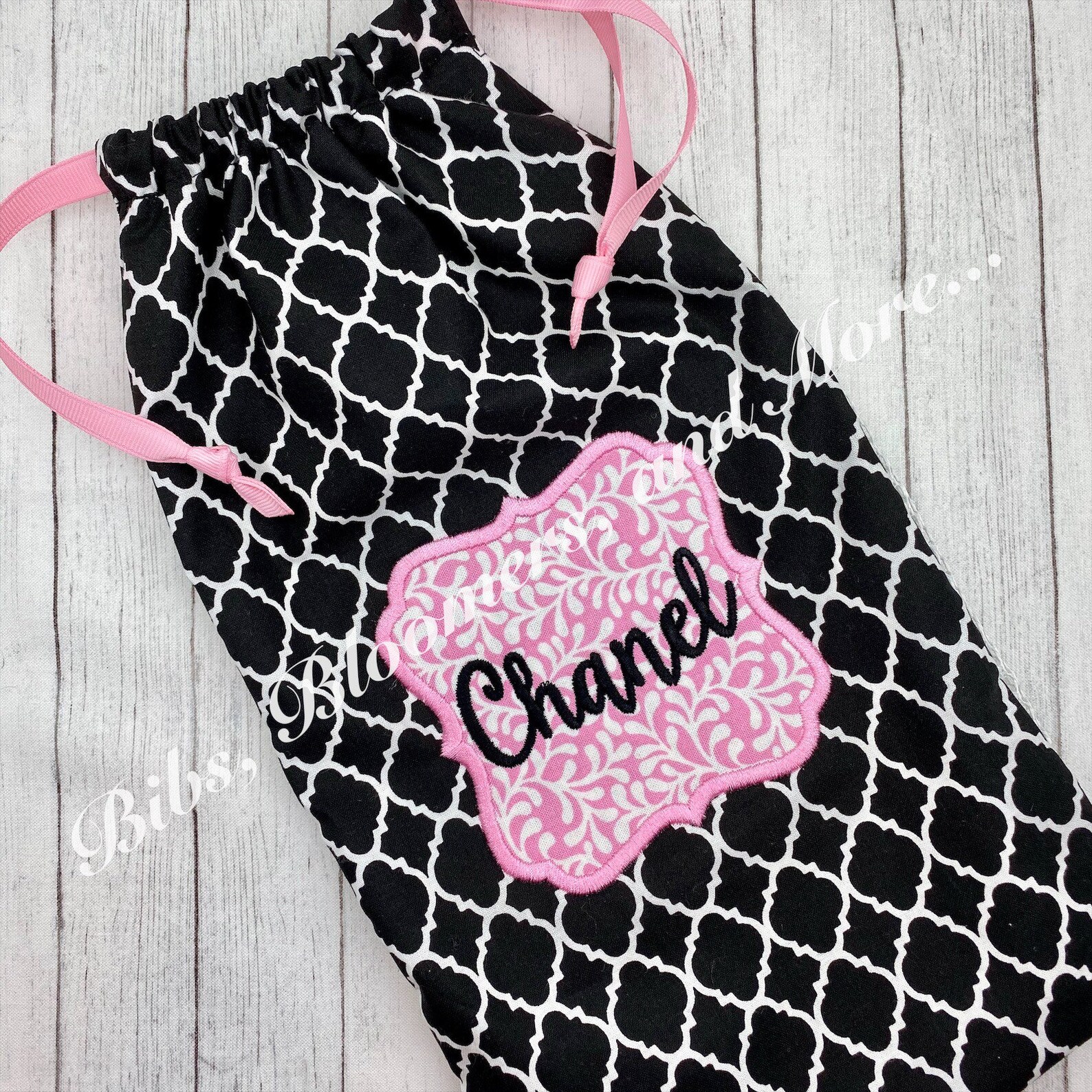 Ballet Pointe Shoe Bag, Personalized Drawstring Mesh Pointe Shoe Bag ...