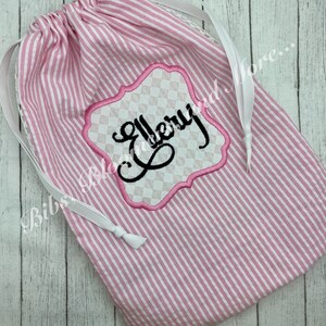 Ballet Pointe Shoe Bag, Personalized Drawstring Mesh Pointe Shoe Bag ...