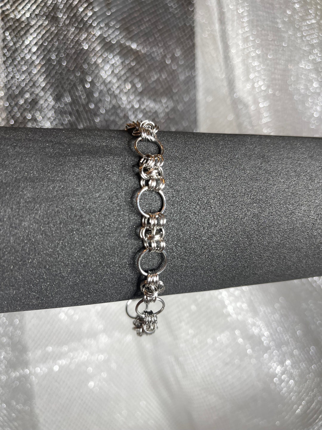 Banshee Chainmail Bracelet Alternative Stainless Steel Japanese Style ...
