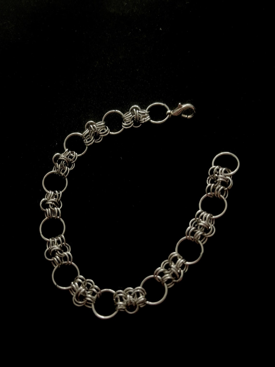 Banshee Chainmail Bracelet Alternative Stainless Steel Japanese Style ...