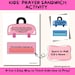 Kids’ Prayer Sandwich Activity | Christian Prayer Printable | Fun ...