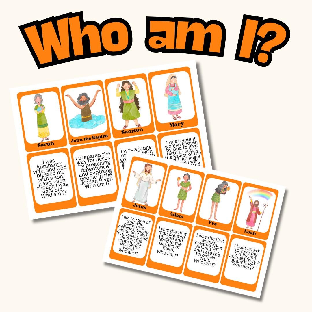 Bible Who Am I? - the Fun Family Bible Trivia Game | Bible Study Game ...