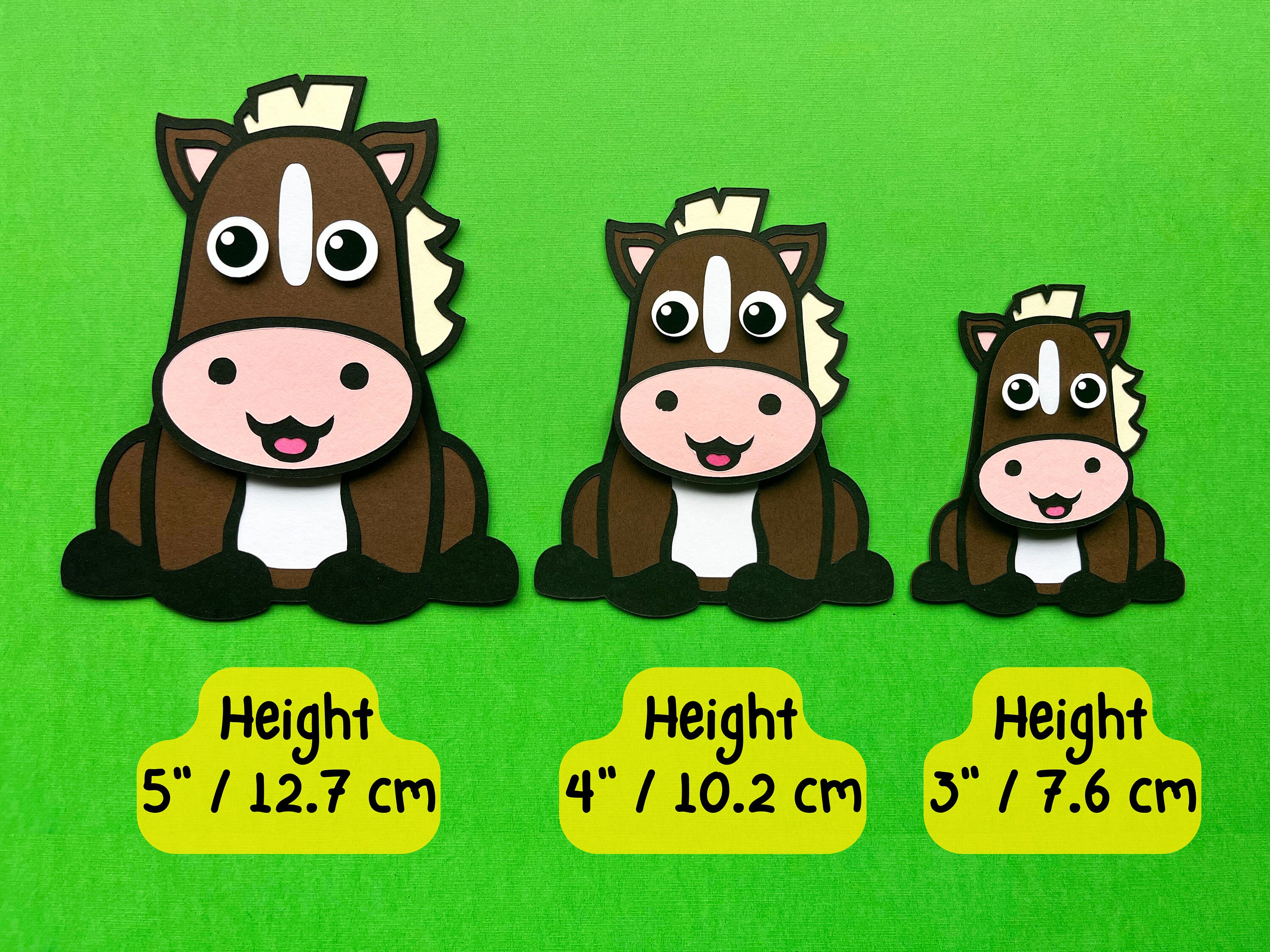 Handmade Farm Animal Layered Papercraft Supply Farm Animal Party Decor ...