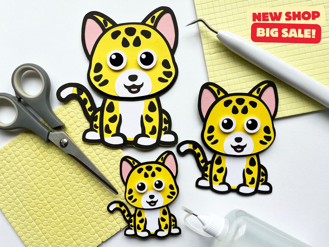 Papercraft Leopard Safari Decor Theme Leopard Nursery Decor ...