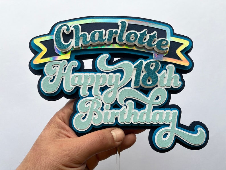 Custom 18th Birthday Cake Topper for Woman Cake Topper for Man ...