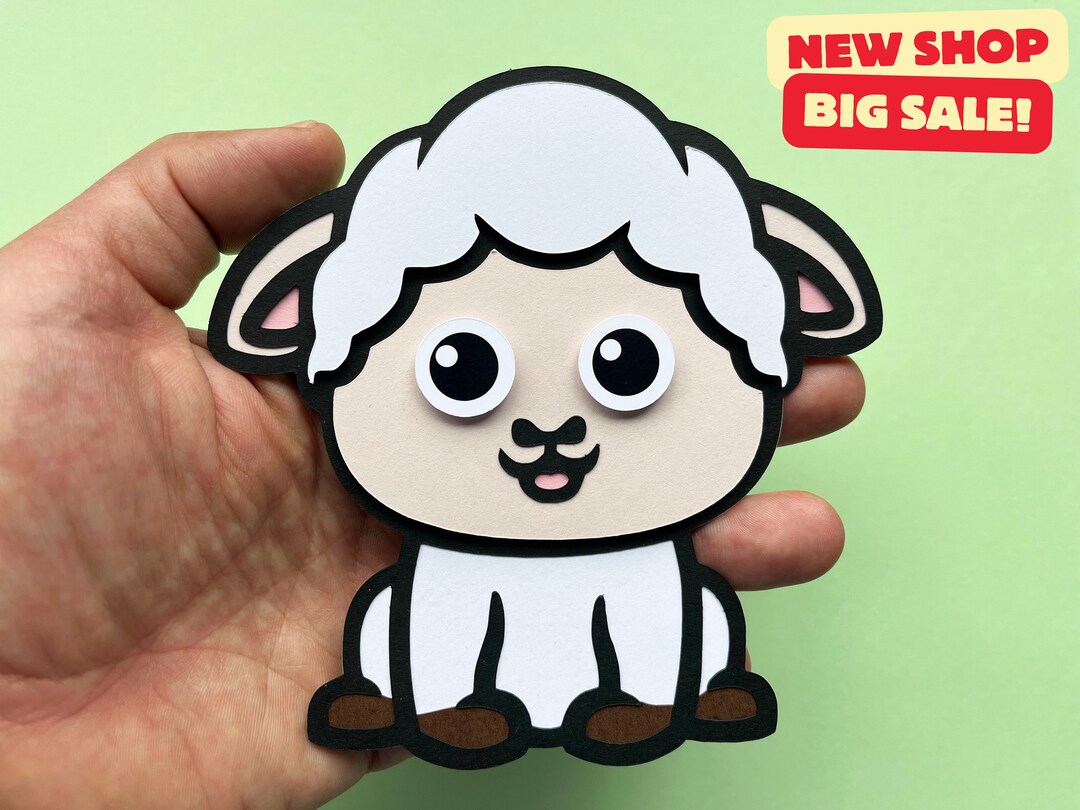Cute Sheep 3D Papercraft Supply for Party Decor Farm Animal Paper Craft ...