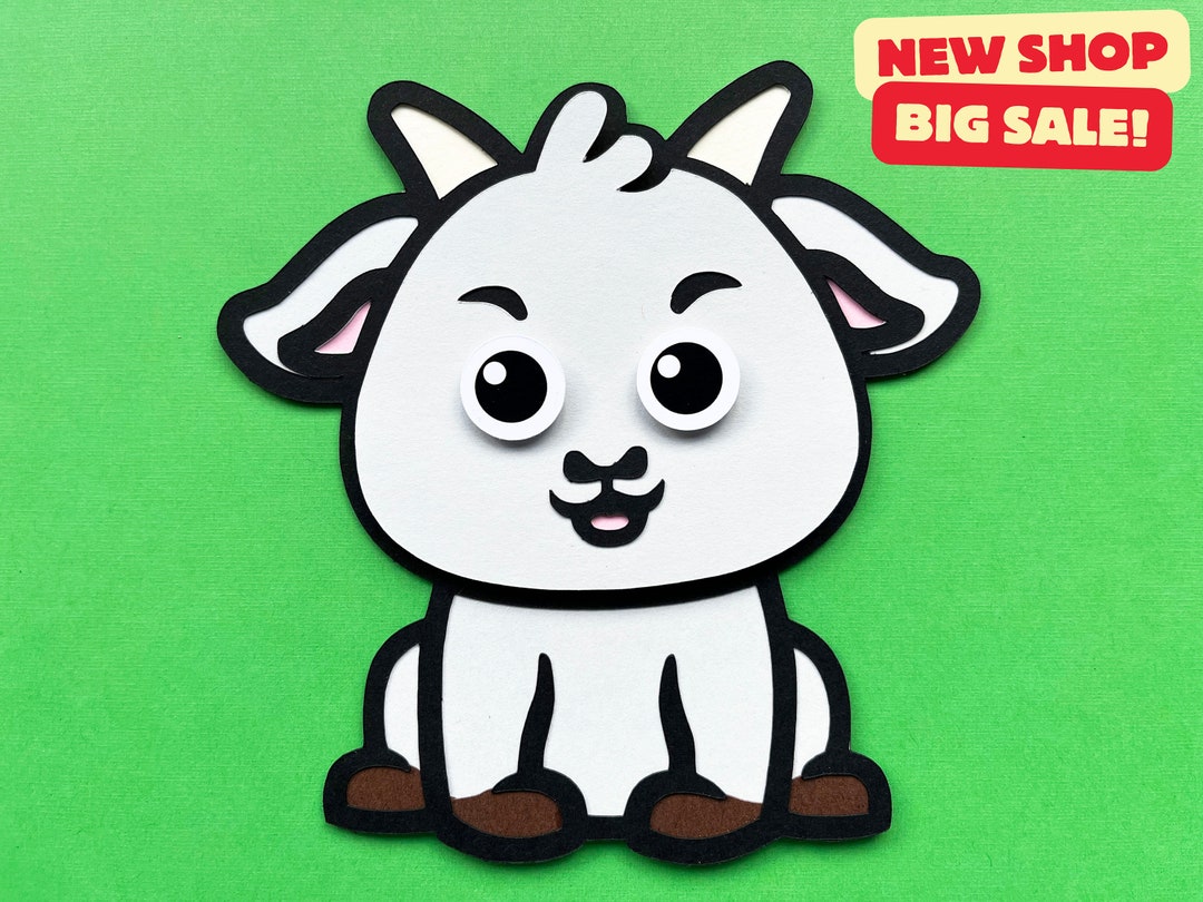Handmade Cute Goat Layered Papercraft Decor Farm Animal for Kid Room ...