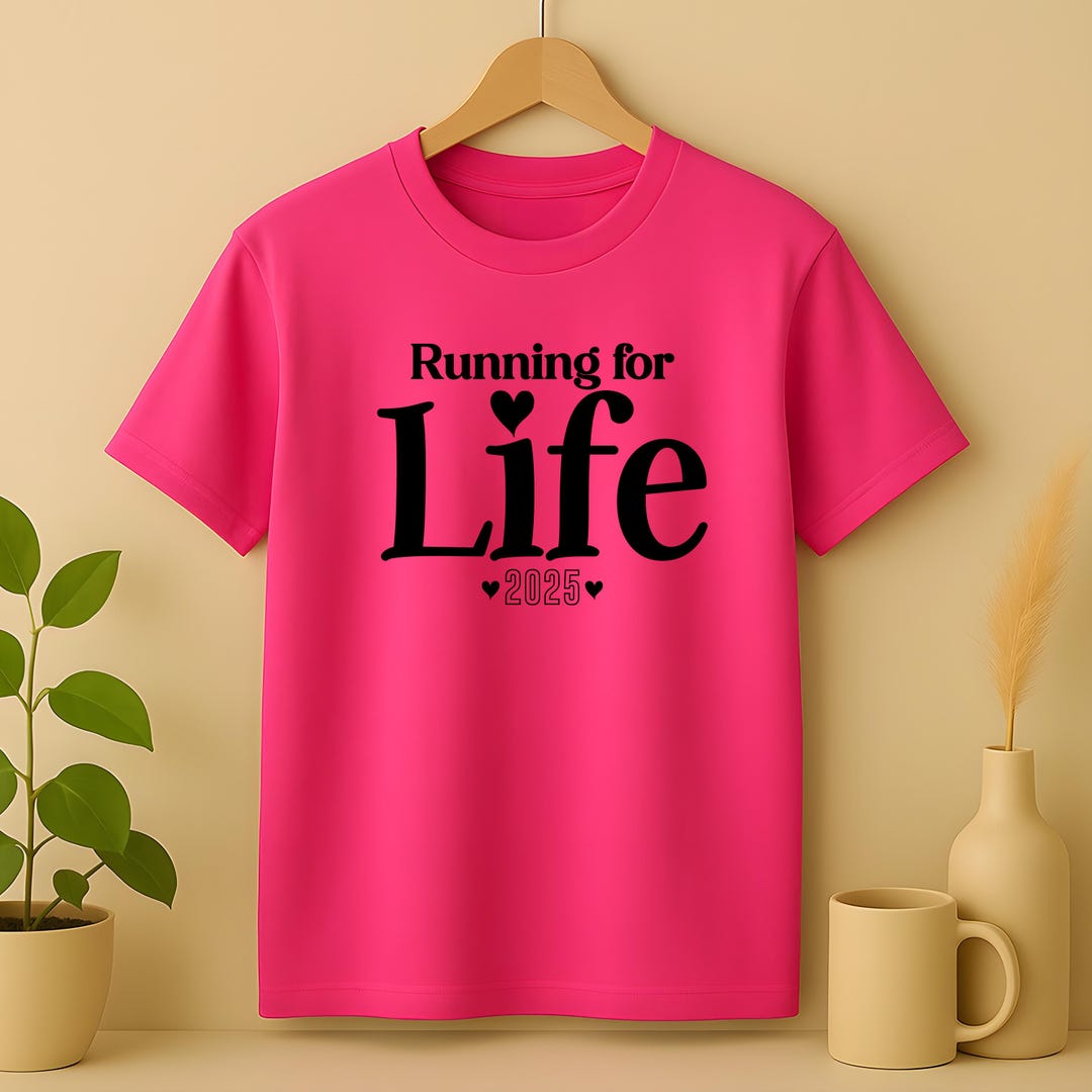 Running for Life 2024 T-shirt: Cancer Awareness Run - Etsy