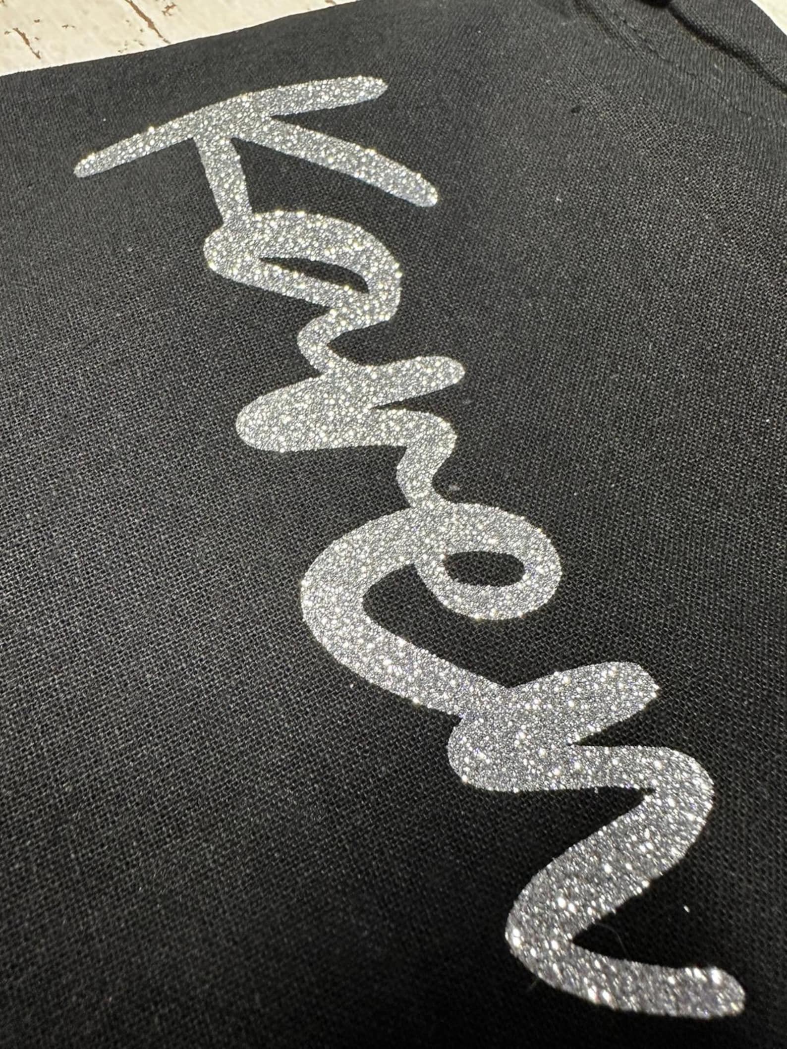 Thick Stripey Black White Arm Warmers Personalised Bag Vegan Halloween ...