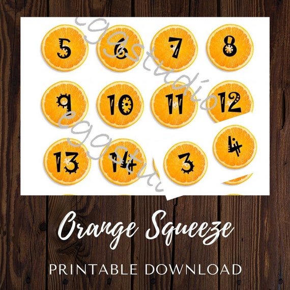 Printable Dates Day of the Week Numbers Calendar Dates - Etsy
