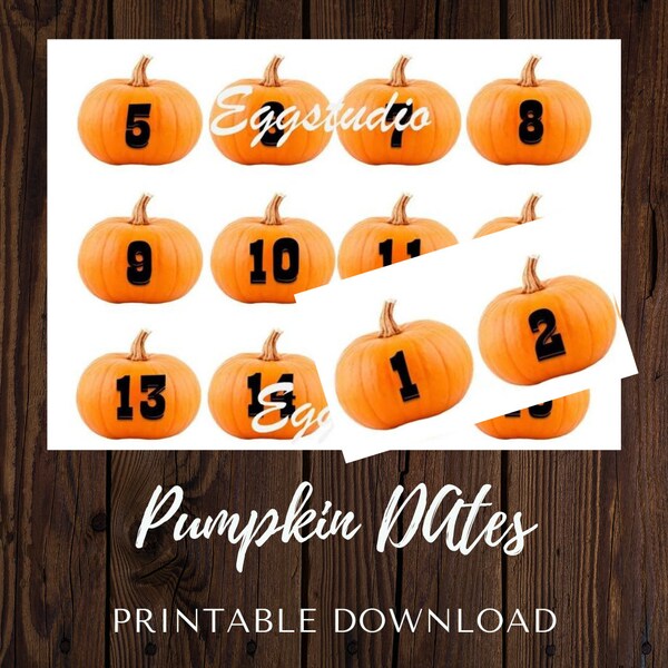 Calendar Numbers - Etsy