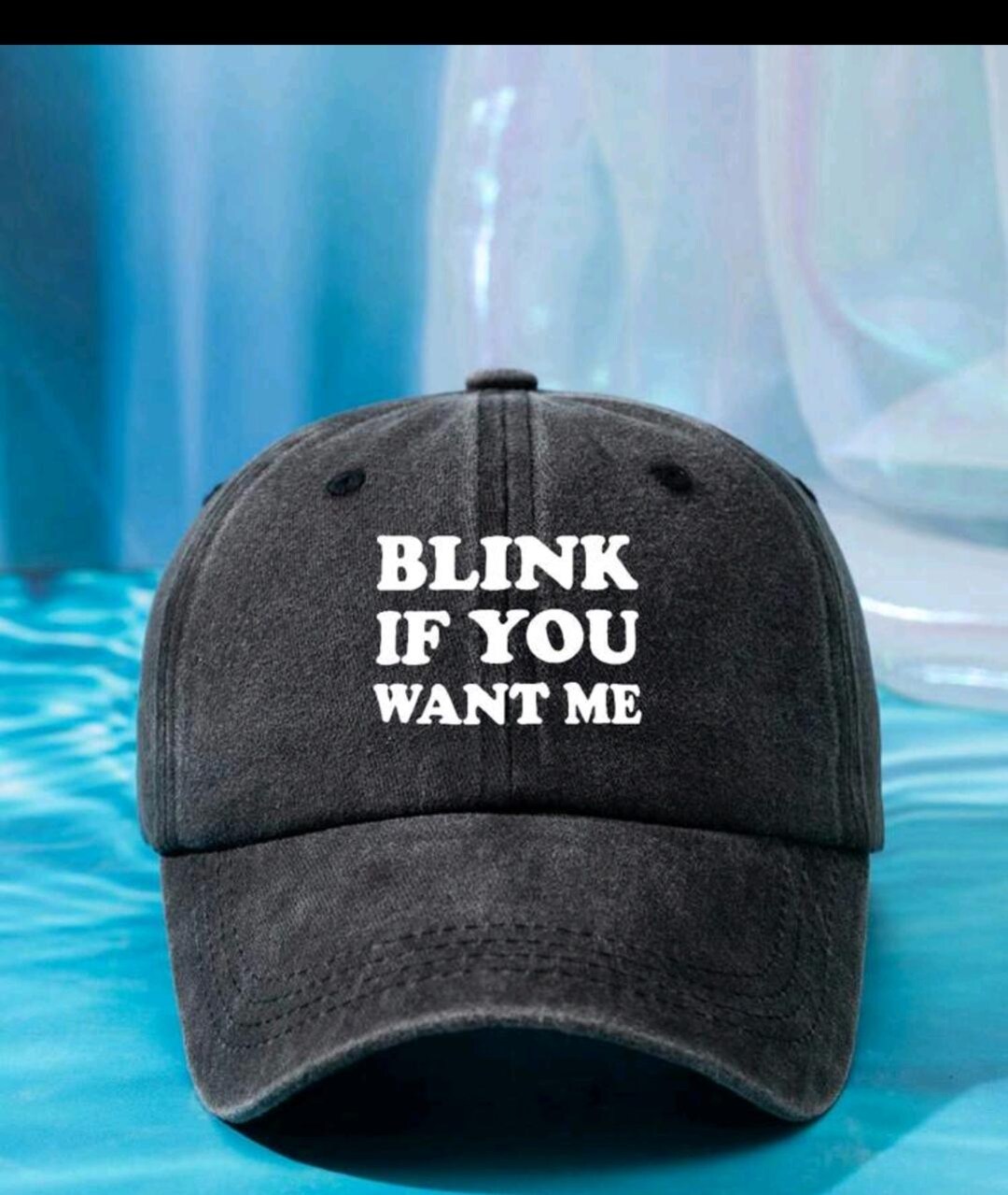 Blink If You Want Me Embroidered Adjustable Baseball Cap, Mom Hat ...