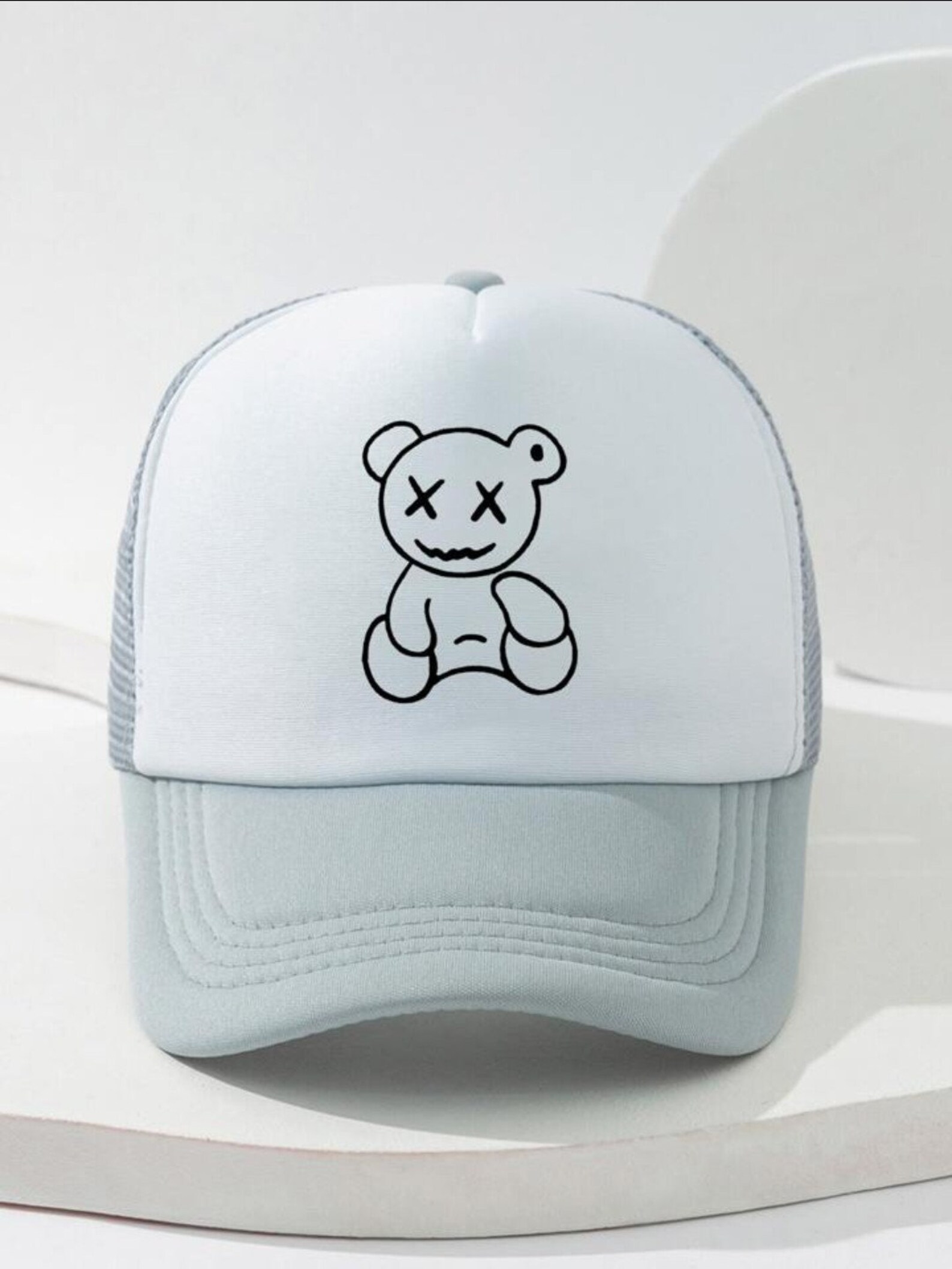 Teddy Bear Baseball Cap | Minimalist Monogram, Trendy Headwear - Etsy