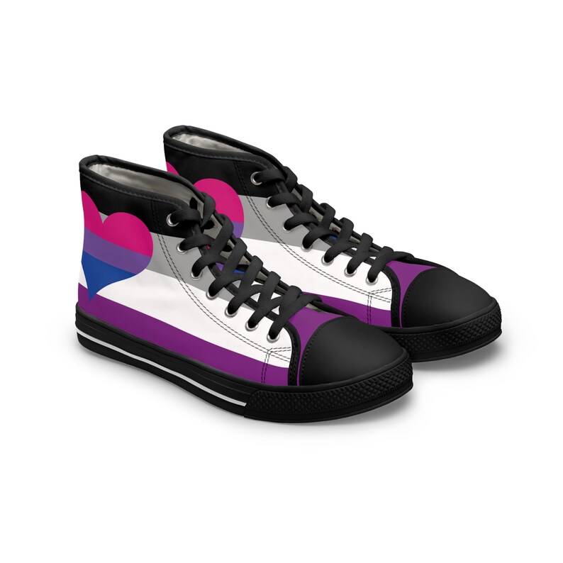 Asexual Biromantic Pride Flag Women's-fit High Top - Etsy Australia
