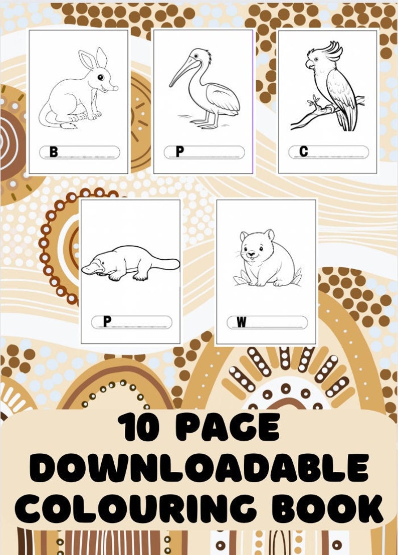 Australian Animals Colouring Book | Australian Mammals | A4 Colouring ...