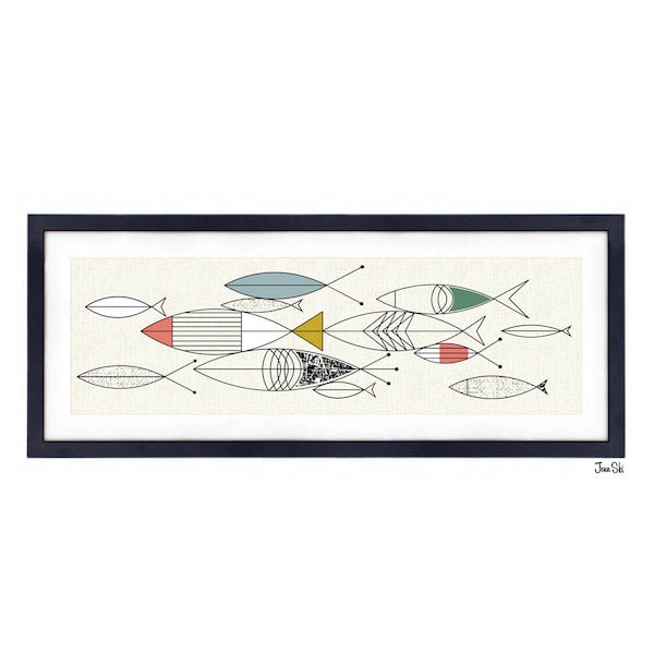 Mid Century Fish - Etsy