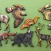 Woodland Animals and Creatures Collection of 8 Wood Cut Out | Etsy