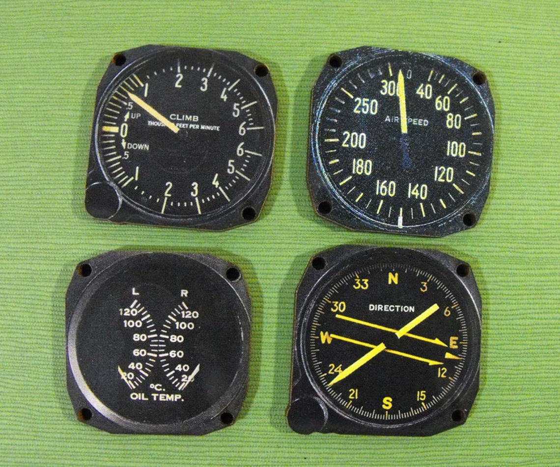 Vintage Aircraft Instruments | Etsy