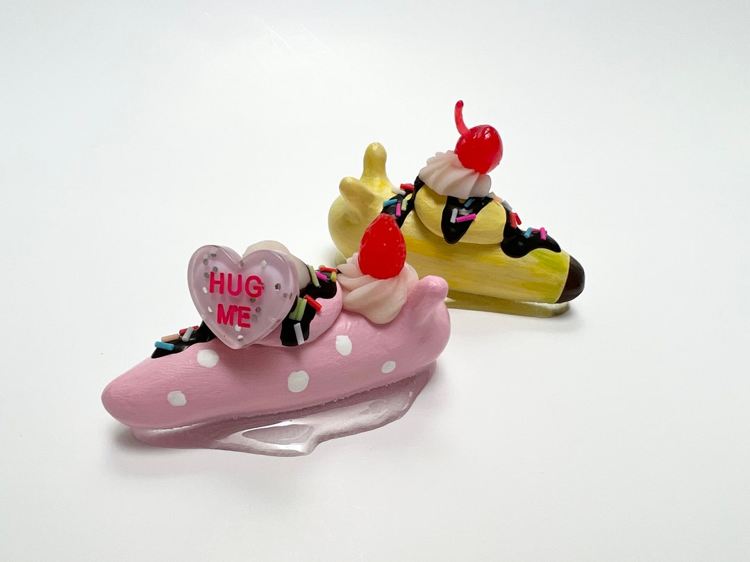 Candy Slugs Handmade Clay Figure Desk Friend Strawberry - Etsy