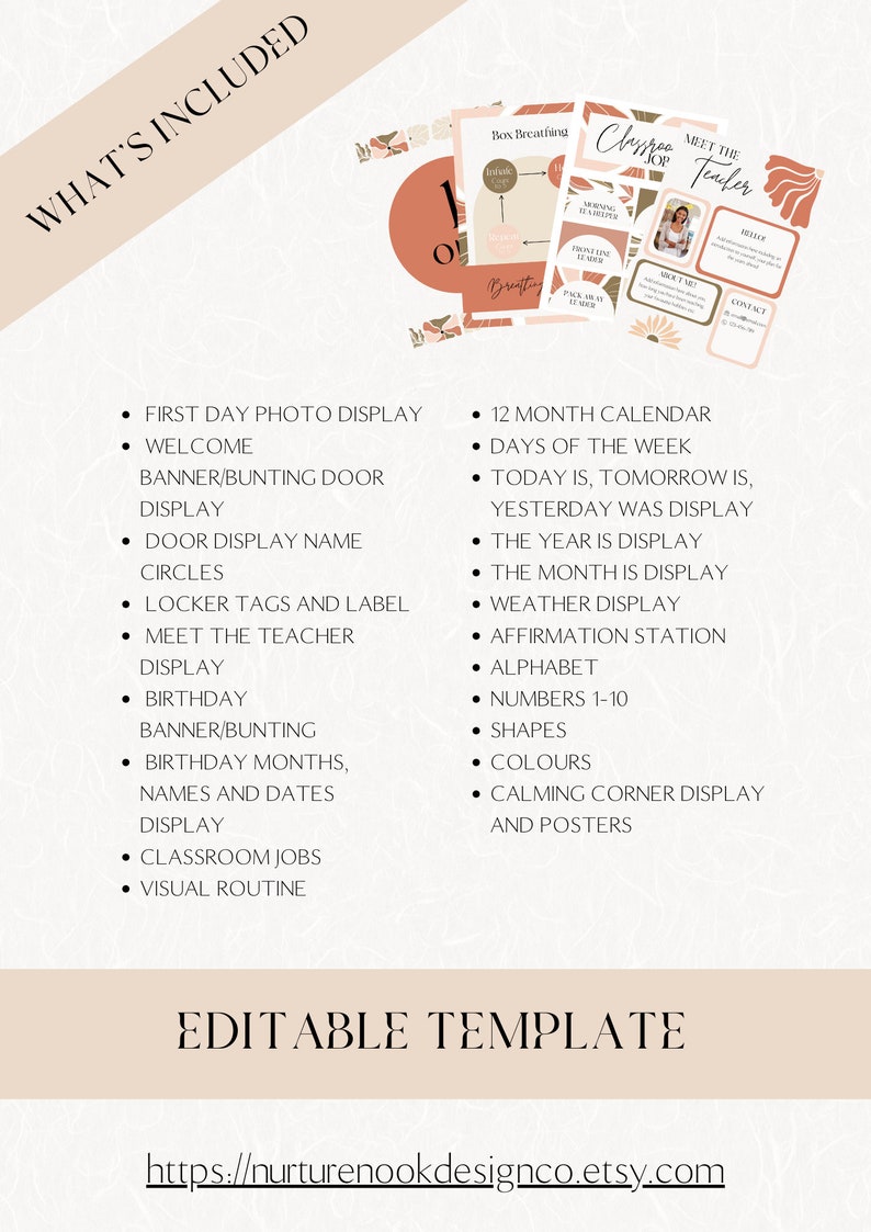 Retro Gardenia Classroom Decor | Retro Decor Bundle 100+ Page Mega ...