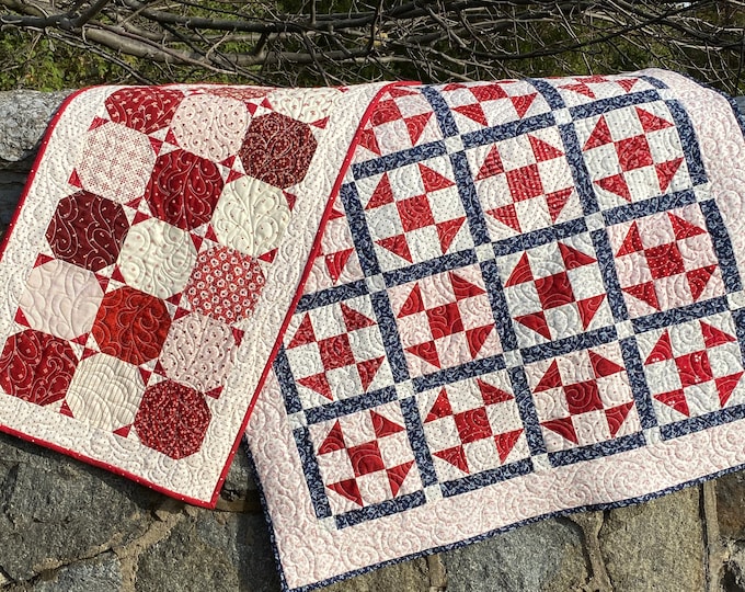 PDF Pattern Two Table Runner Designs Made With Charm Pack or - Etsy