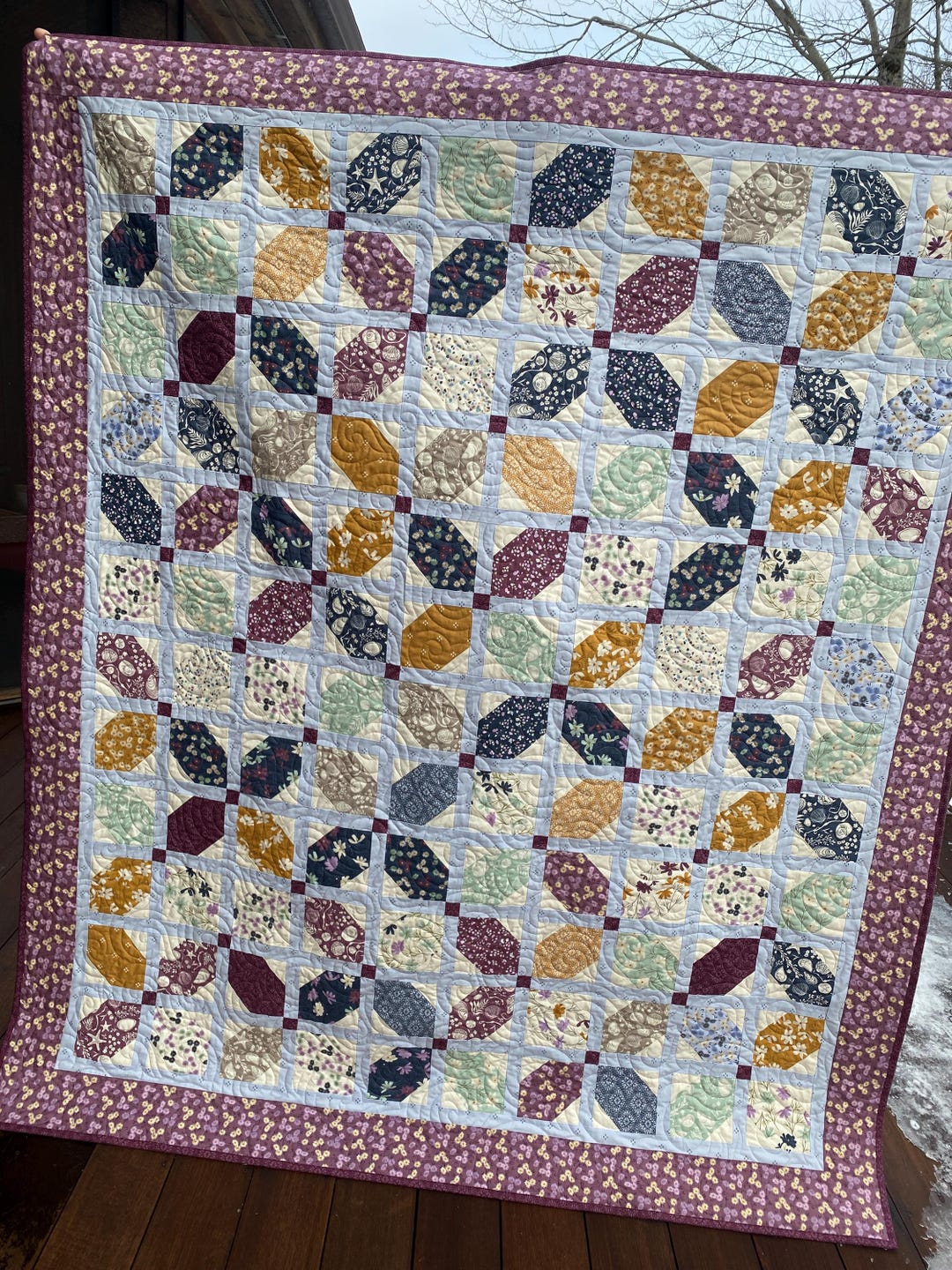 PDF Quilt Pattern Using Layer Cake or Charm Squares, Baby and Lap Size ...