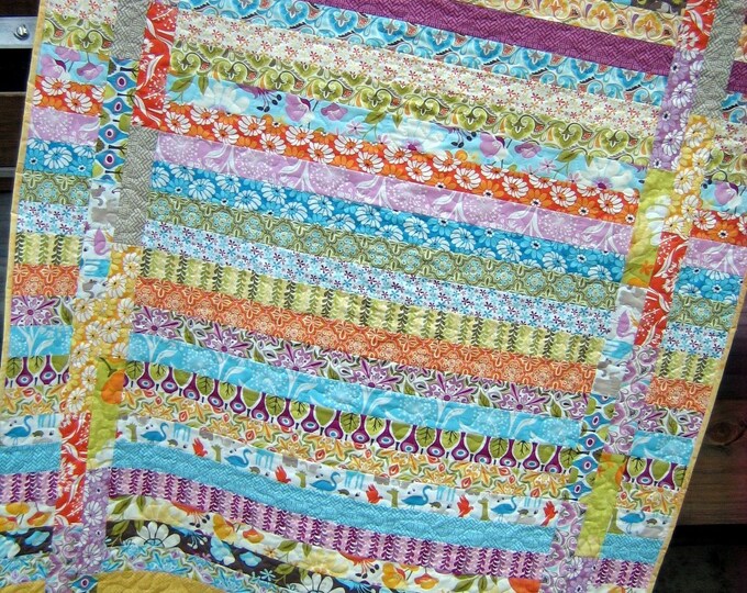 Between the Lines QUILT PATTERN.... Quick and Easy...one Jelly Roll - Etsy