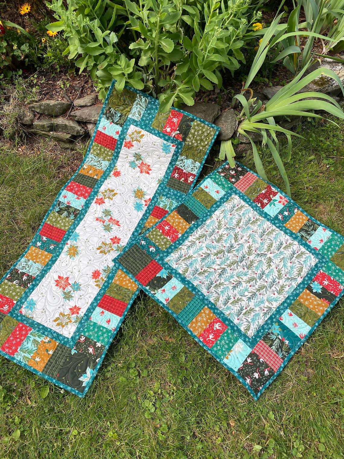 PDF Easy Patchwork Table Runner 2 Sizes Uses Charm Squares - Etsy