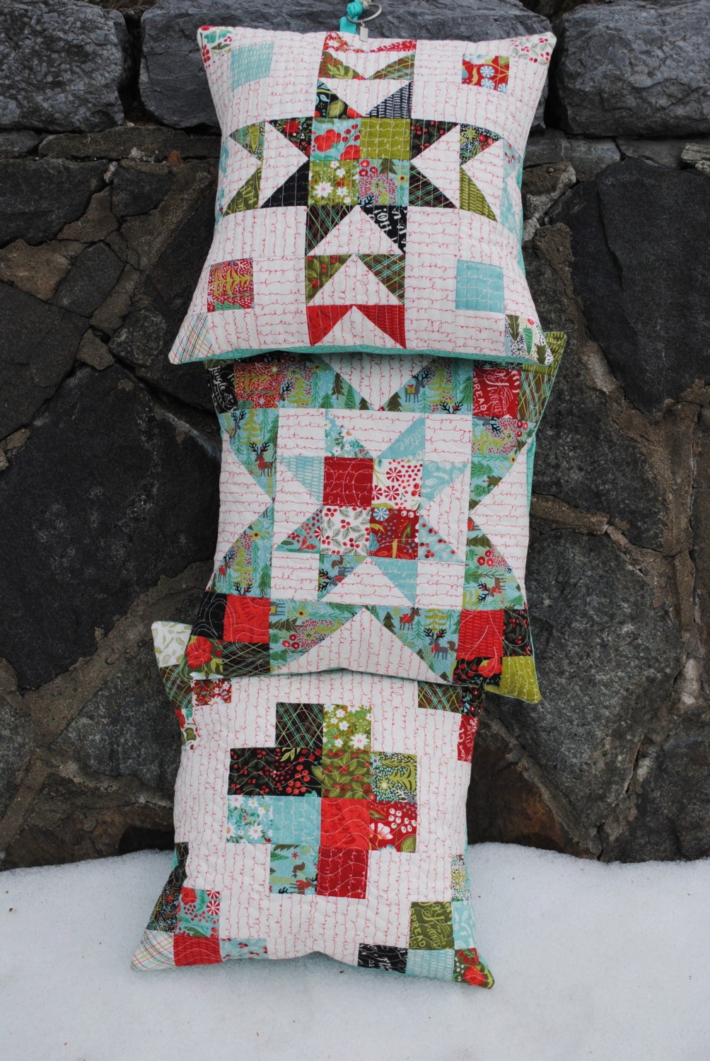 PDF Pillow Pattern, 3 Different Designs, Mini Charm, Charm and Scrap ...