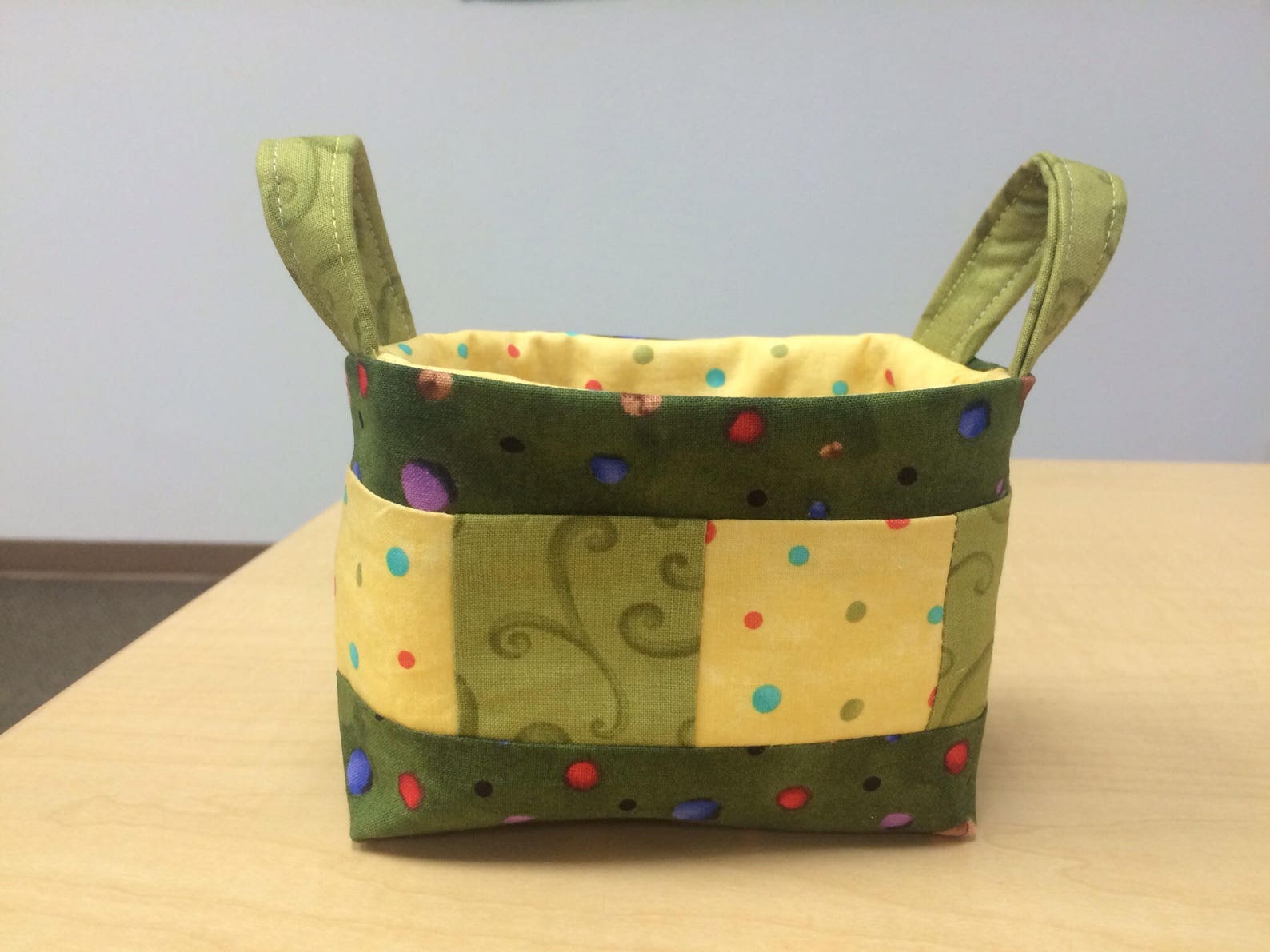PDF Patchwork Fabric Basket PATTERN, Mini Charm Friendly, Three Sizes ...