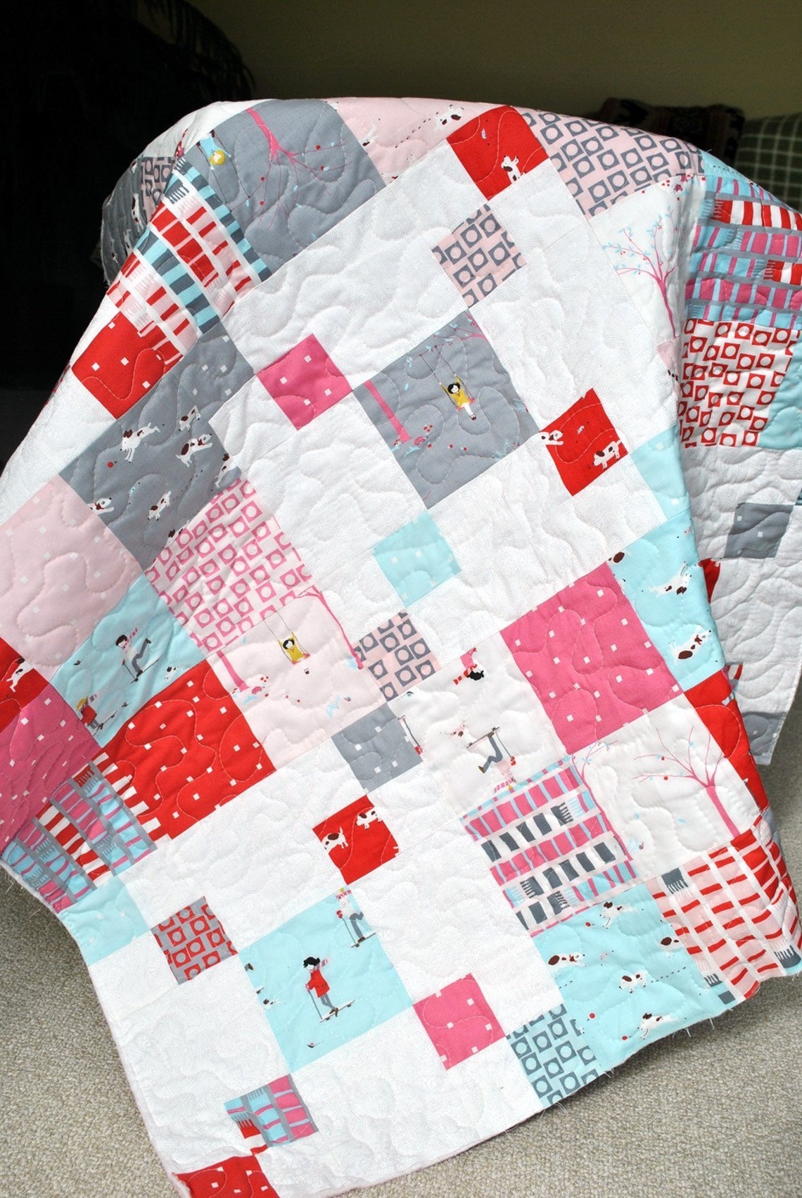 PDF QUILT PATTERN.... Quick and Easy...one Layer Cake or Fat - Etsy