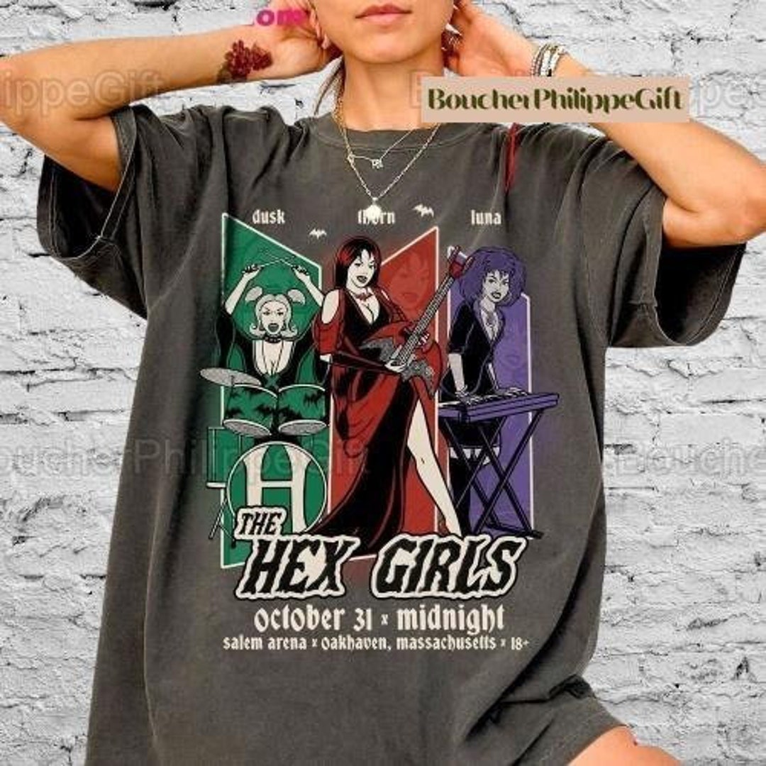 Retro the Hex Girls Shirt, the Hex Girls Rock Band Tour Shirt, Hex ...