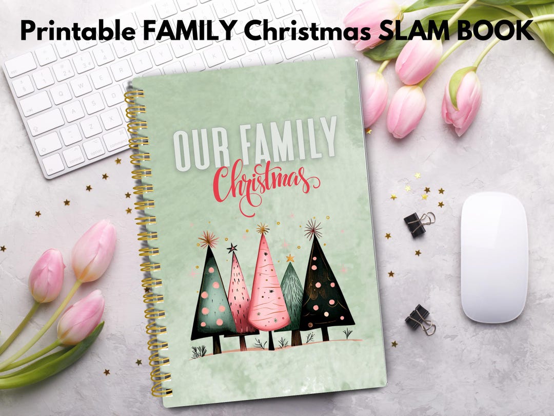 Printable Family Christmas Slambook,family Memory Keepsake Journal ...