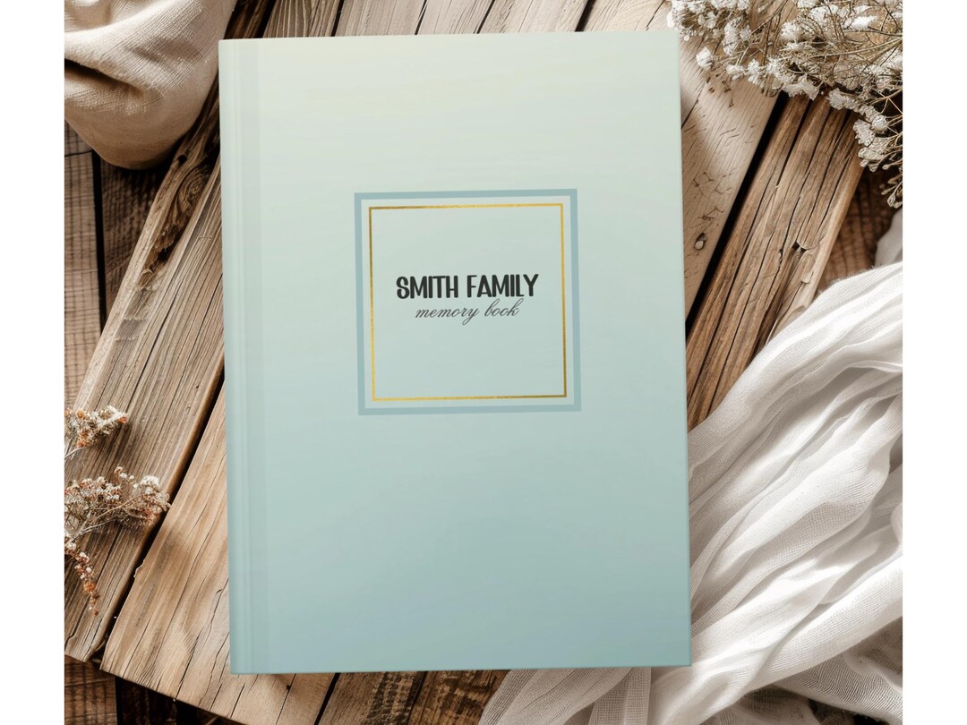 Personalized Family Slam Book,custom Memory Journal,customized Family ...
