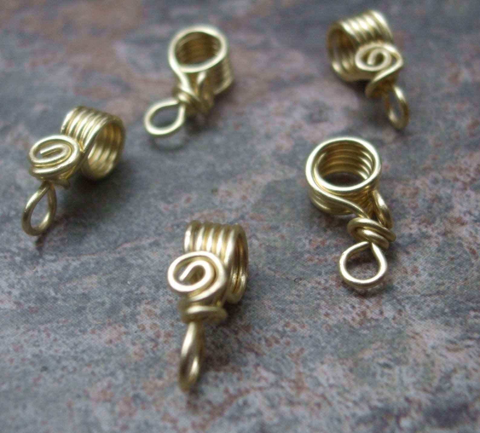 Handcrafted Pendant Bails II in Copper or Brass, Purplelily Designs - Etsy