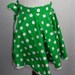 Cute Half Apron Made From Dotty Green and White Fabric - Etsy