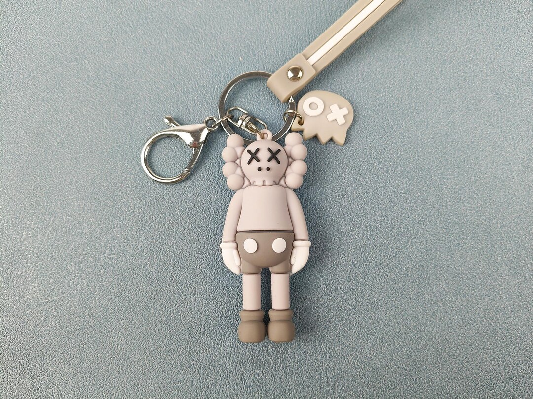 Kaws Silicone Keychain-kaws Series Style Character Keychain-kaws 3D ...