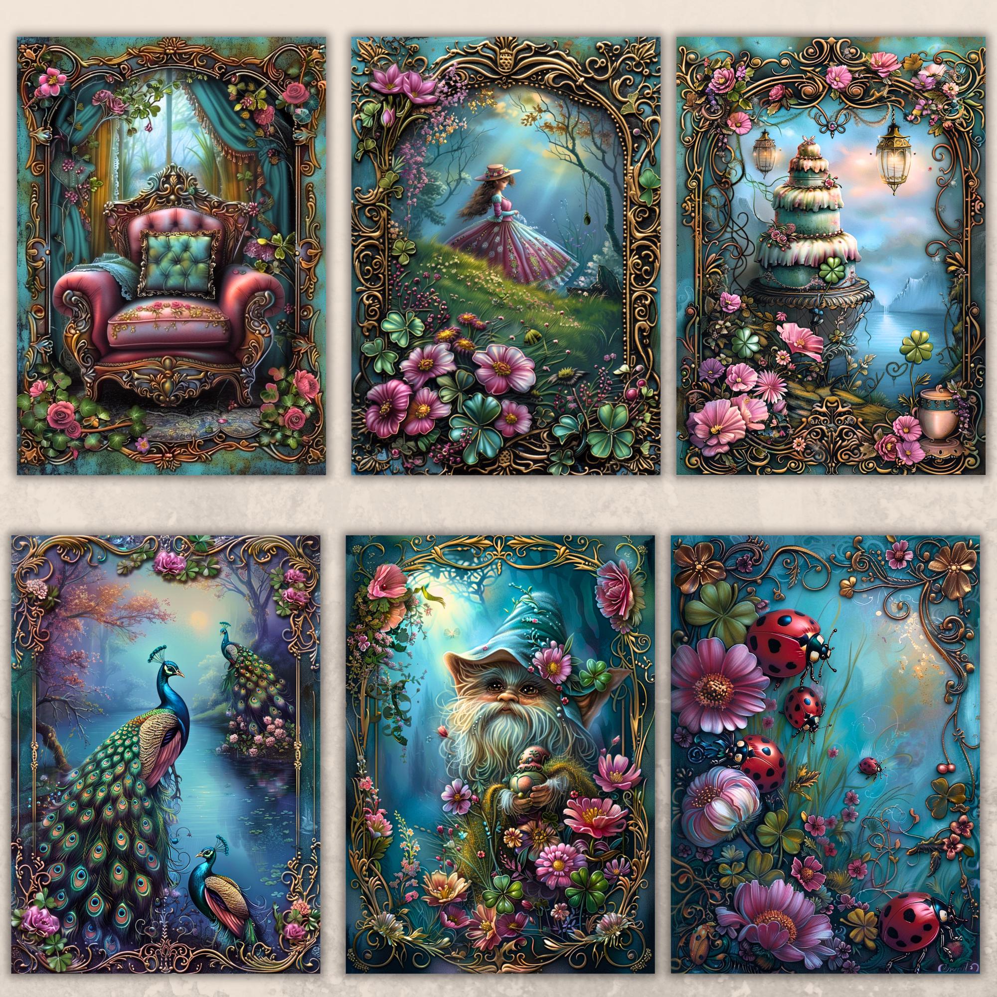 Treasure Chest, Junk Journal Pages, Scrapbook Paper, Enchanted, Magical ...