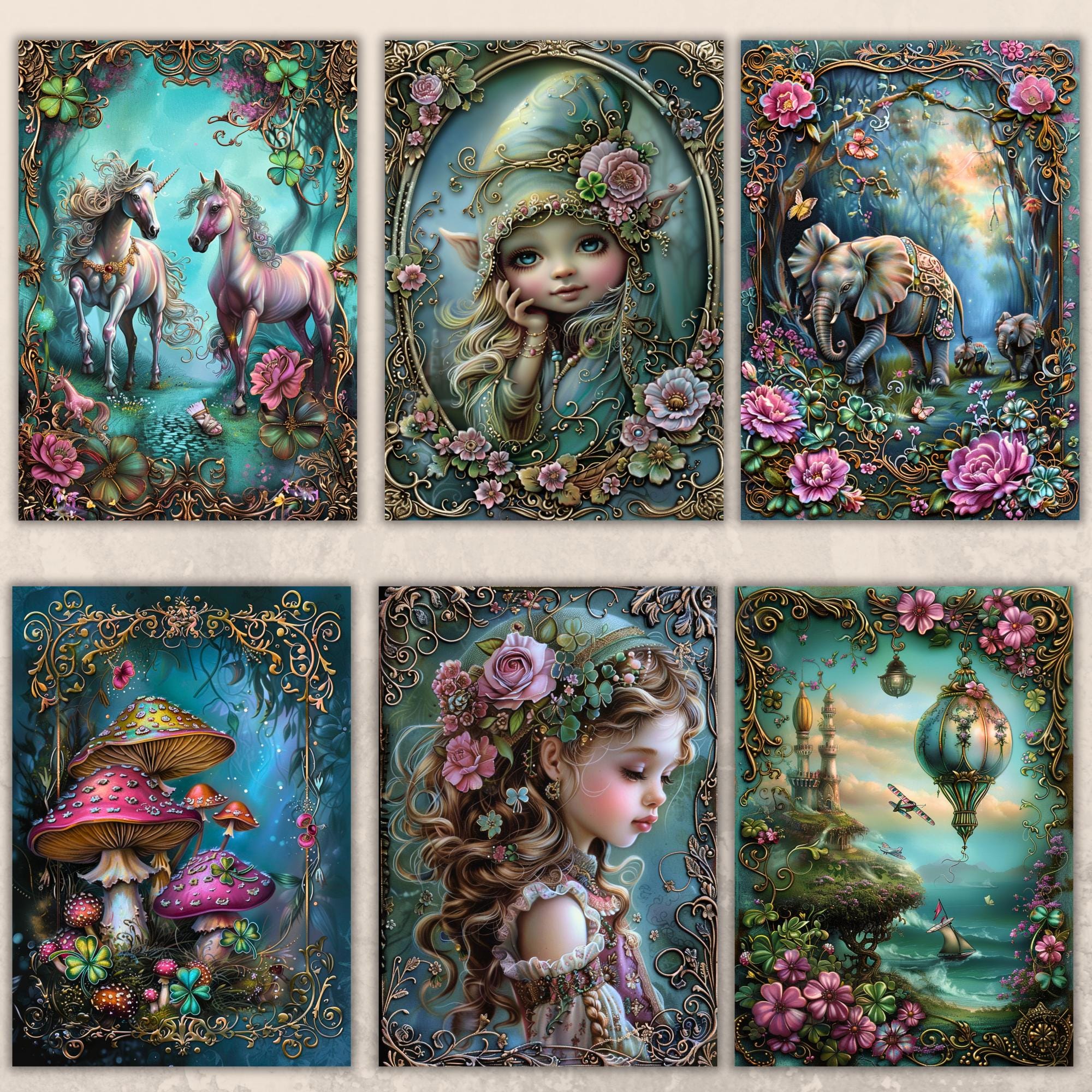 Treasure Chest, Junk Journal Pages, Scrapbook Paper, Enchanted, Magical ...