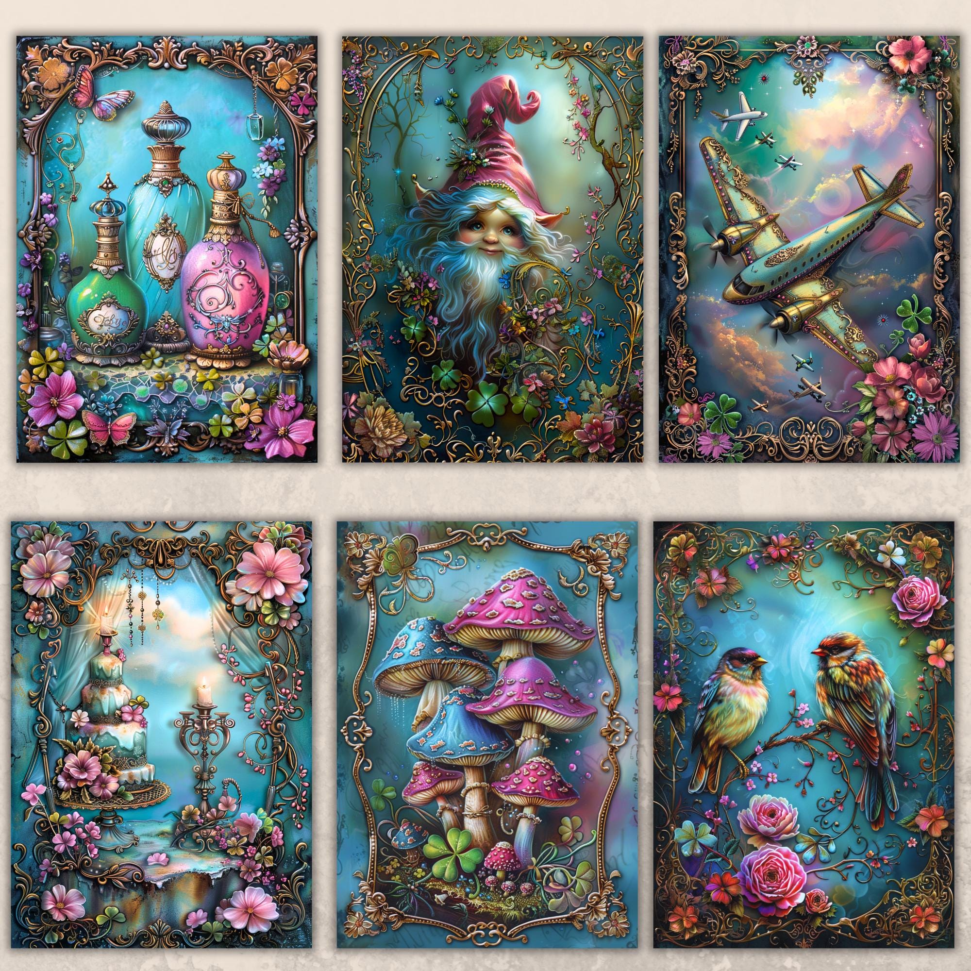 Treasure Chest, Junk Journal Pages, Scrapbook Paper, Enchanted, Magical ...