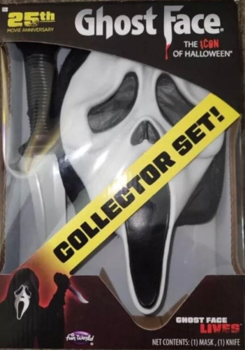 Scream 25th Anniversary Ghostface Mask and Knife Box Set NEW - Etsy