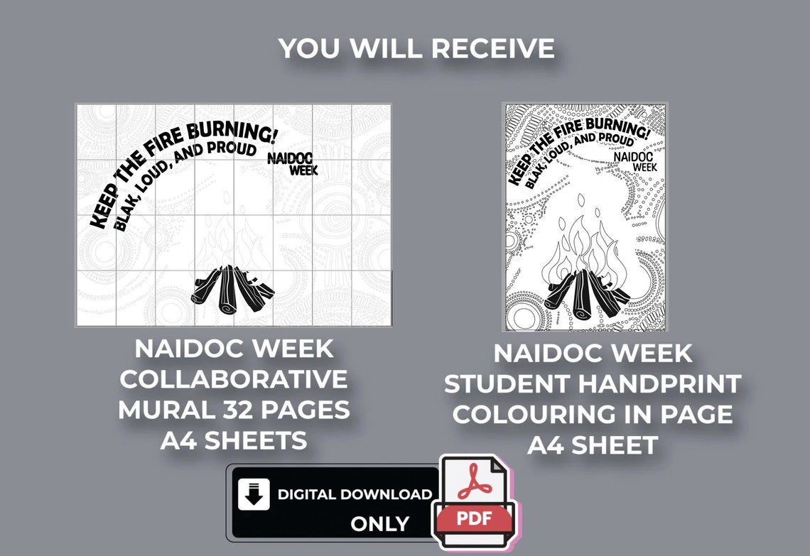 NAIDOC WEEK Aboriginal Mural Classroom Resources - Etsy